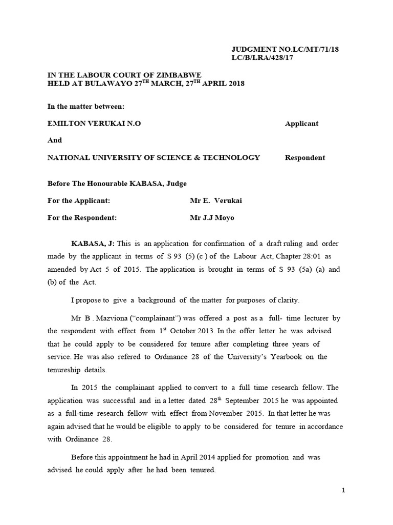 Emilton Verukai V Nust | PDF