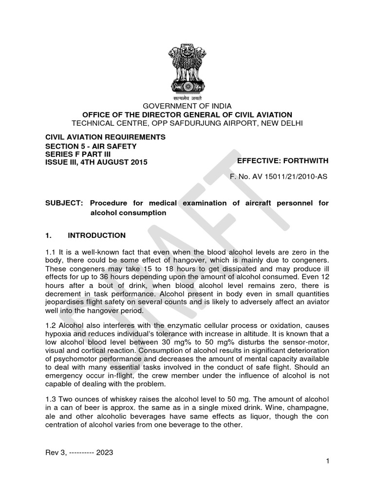 DGCA | PDF | Aviation Safety | Flight Attendant