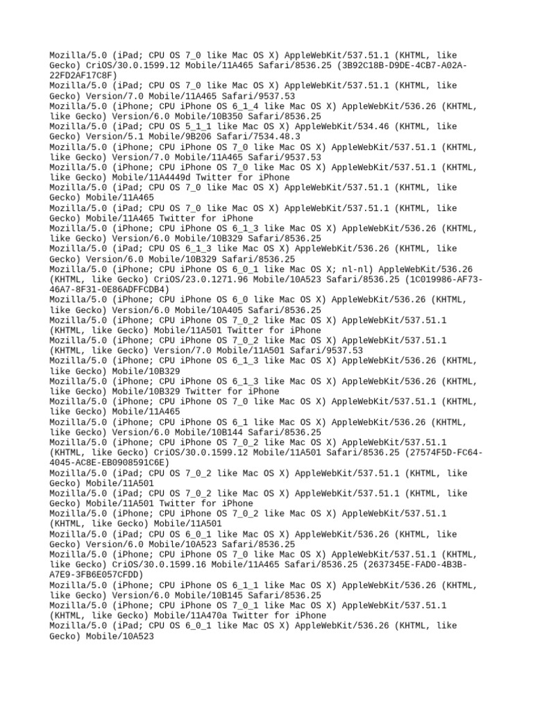User Agent Ios | PDF