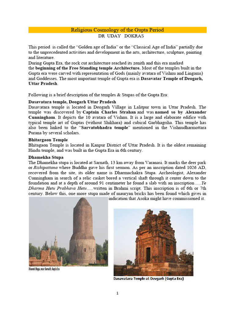 Religious Cosmology of The Gupta Period | PDF