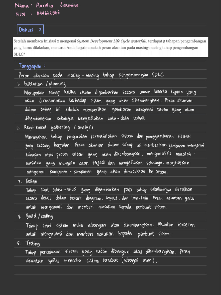 Diskusi 2 Sistem Informasi Akuntansi | PDF