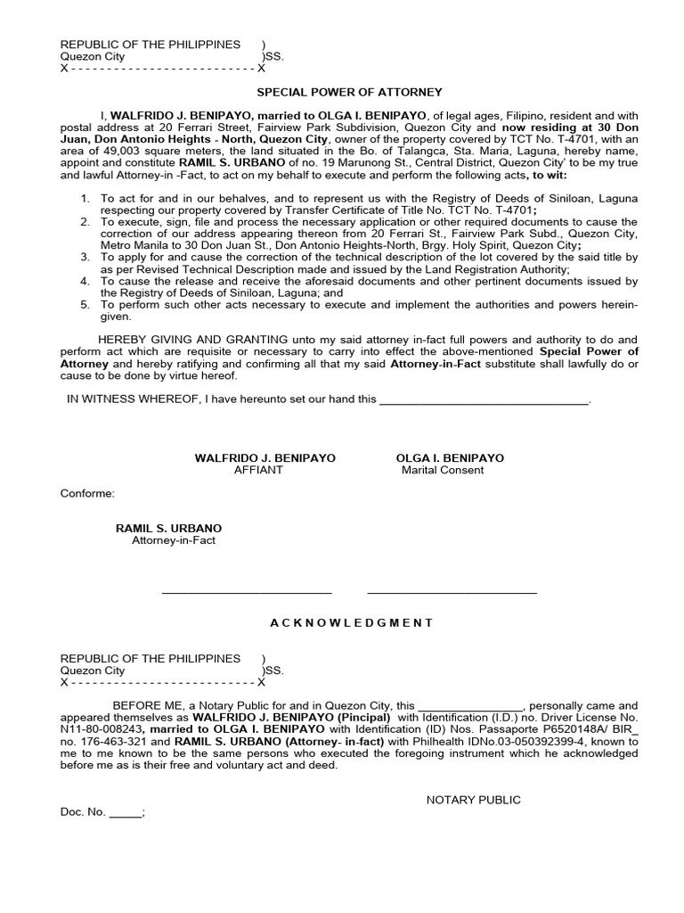 SPA For Correction of Title | PDF