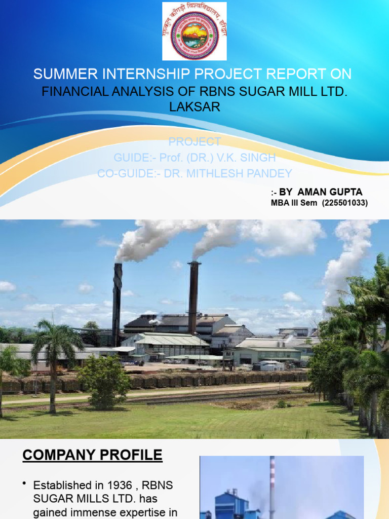 Aman Gupta Summer Internship Project Report | PDF