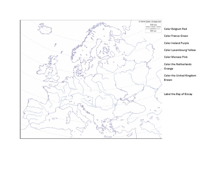 Western Europe Map Activity | PDF