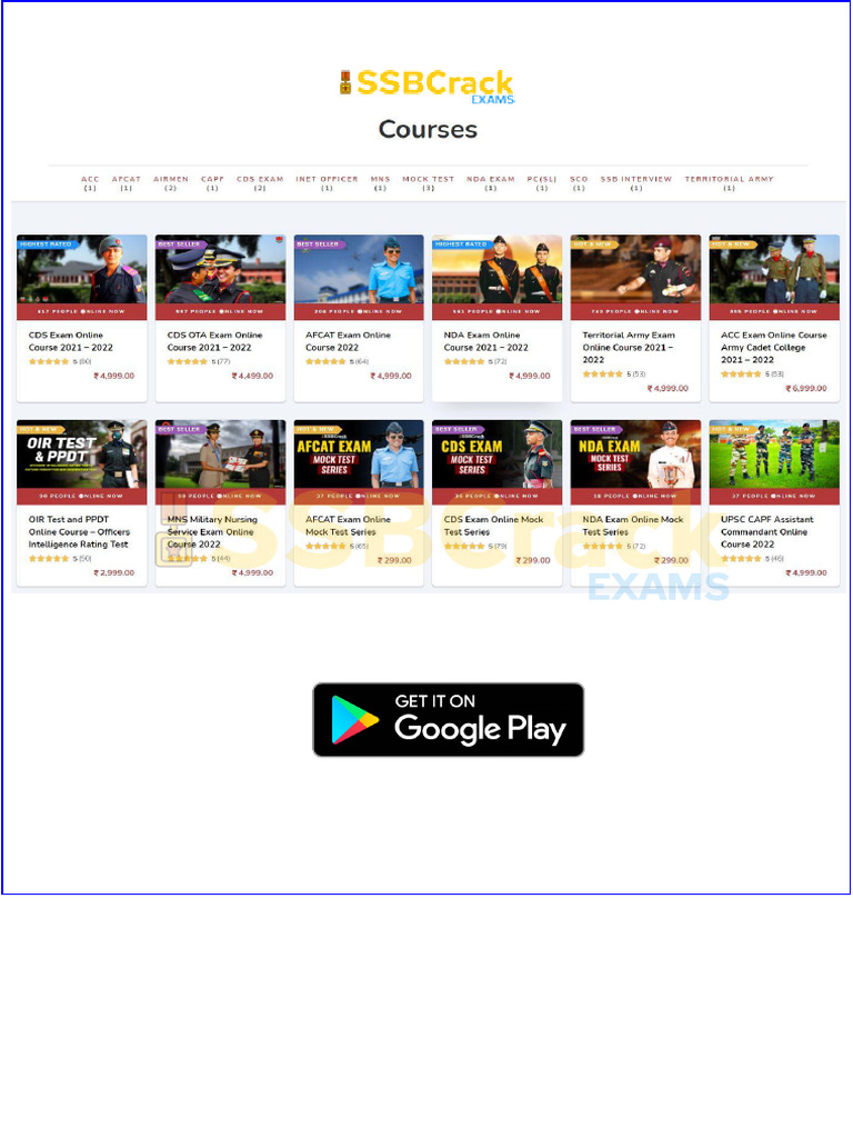 CDS 2 2022 GK Question Paper and Answer Keys All Sets 2 | PDF