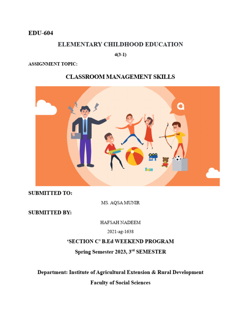 Classroom Management Skills | PDF | Career & Growth