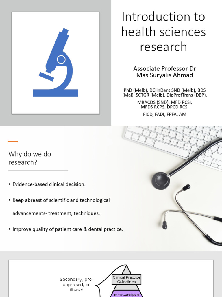 Rd1 Intro Health Science Research | PDF | Methodology | Science