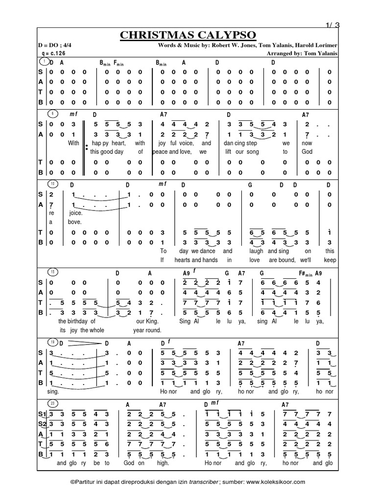 Christmas Calypso | PDF