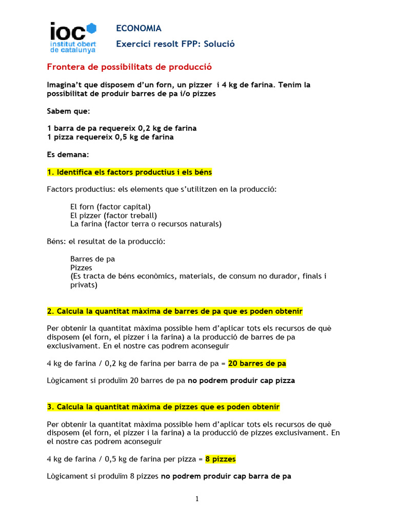 Exercici Resolt de FPP Solucio | PDF