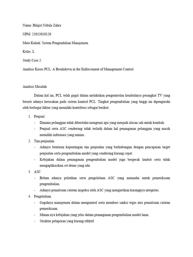 Study Case 3 SPM | PDF