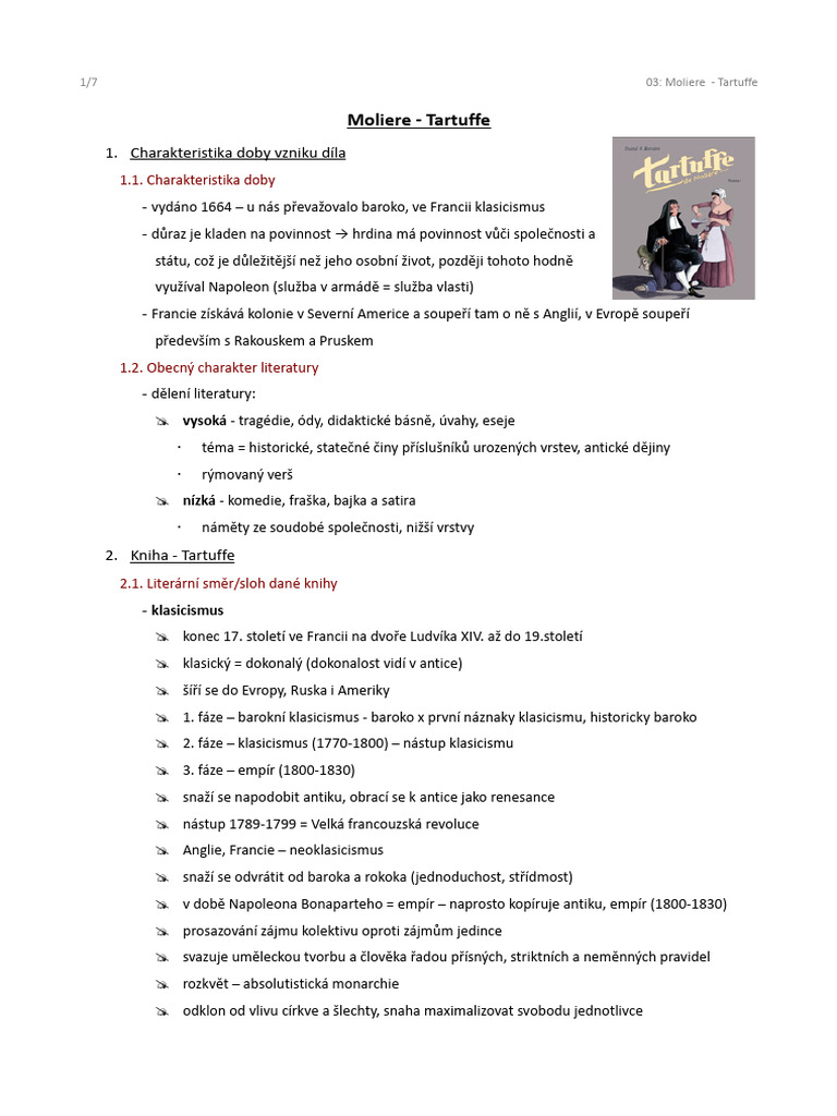 Moliere - Tartuffe | PDF