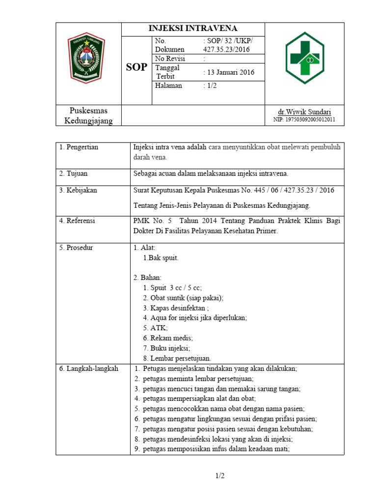Injeksi Intravena | PDF