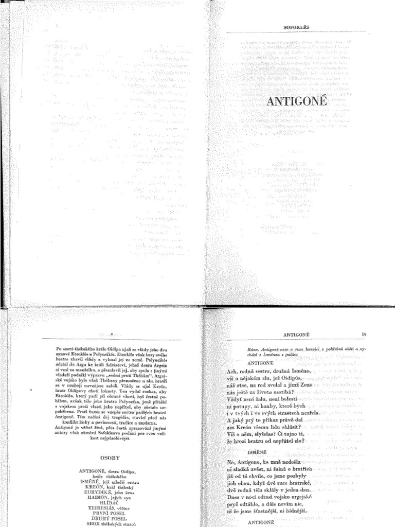Sofokles - Antigona | PDF