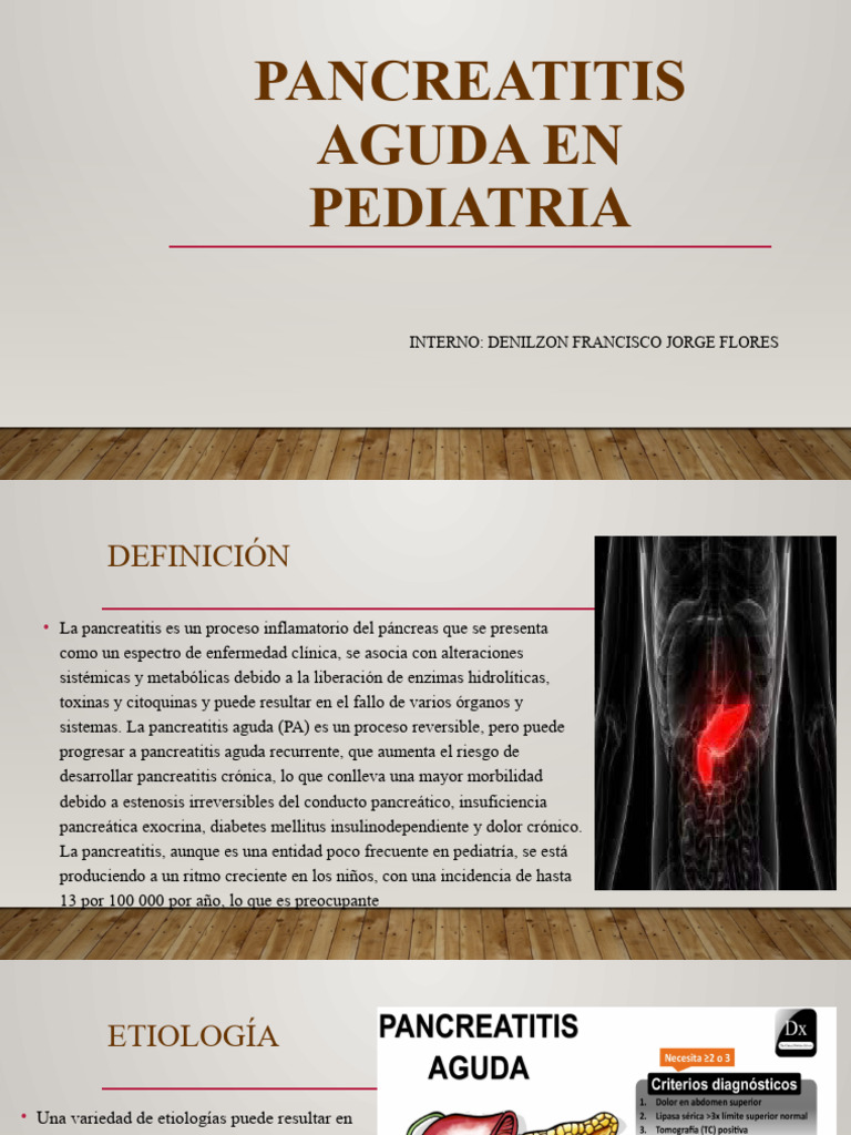 Pancreatitis en Pediatria | PDF | Páncreas | Enfermedades y trastornos