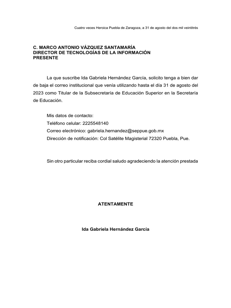 Machotes para Solicitar Constancias | PDF