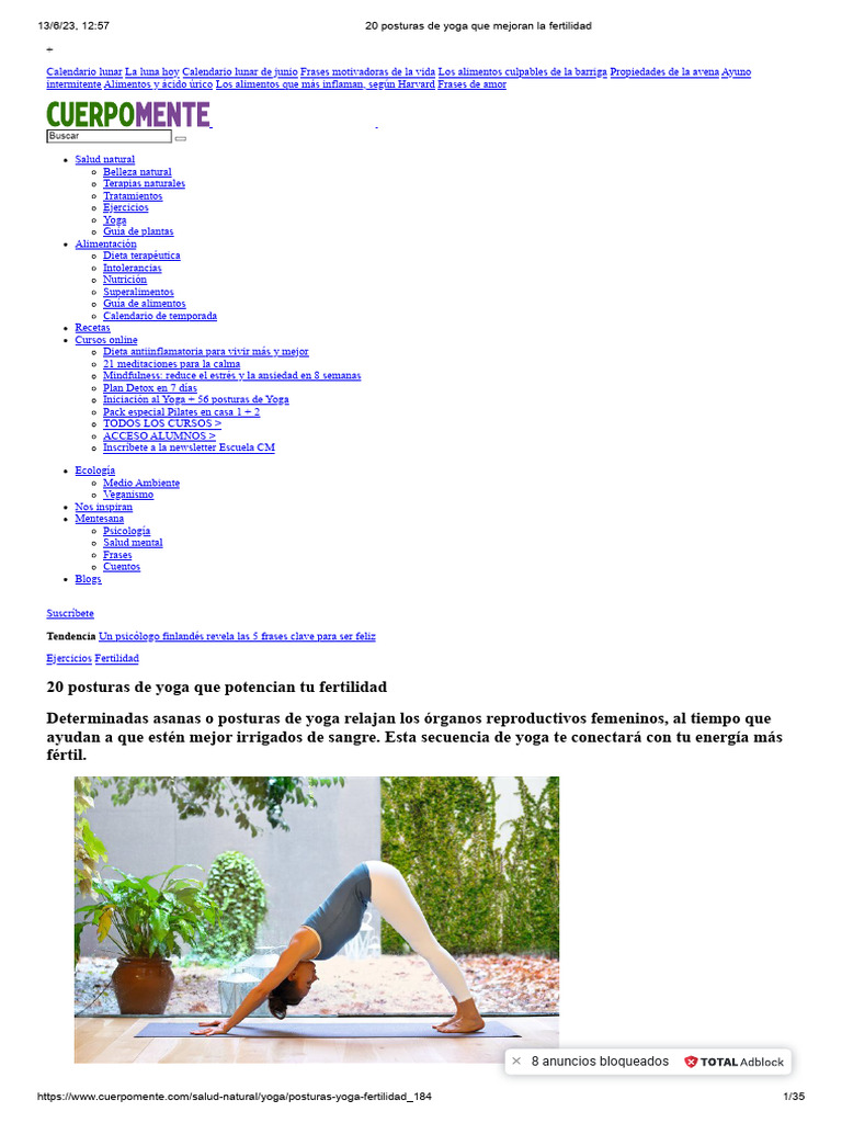 Posturas de Yoga | PDF