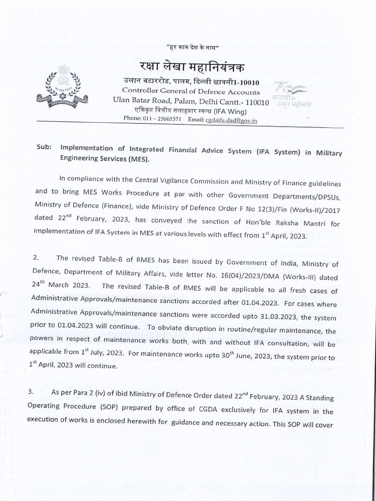 Ifa System Sop | PDF