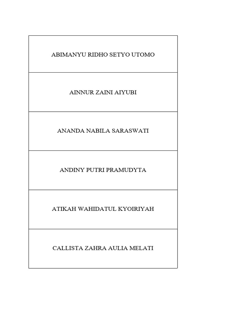 Nama Rapot | PDF