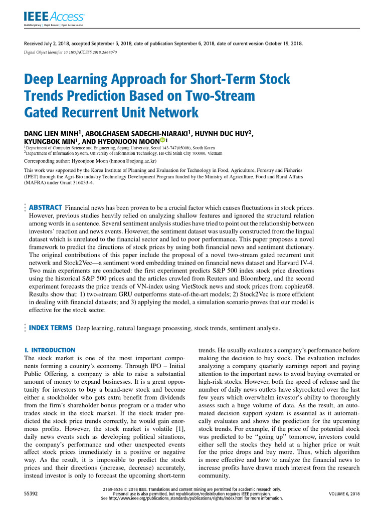 Deep Learning for Stock Trend Prediction | PDF | Business | Computers