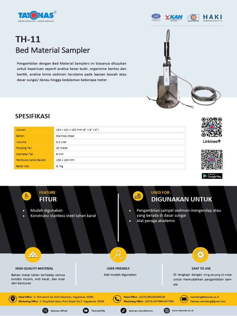 contohBED MATERIAL SAMPLER | PDF