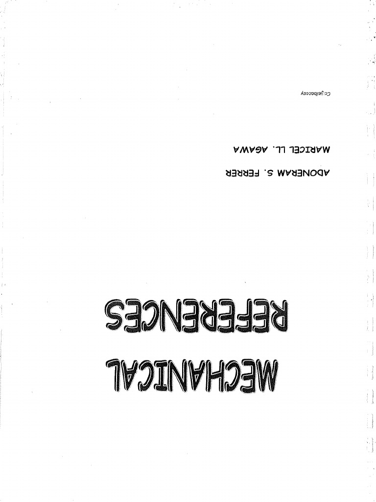 MECHANICAL REFERENCES | PDF