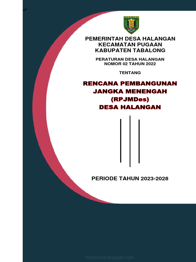 RPJMDes Halangan - 2023-2028 | PDF