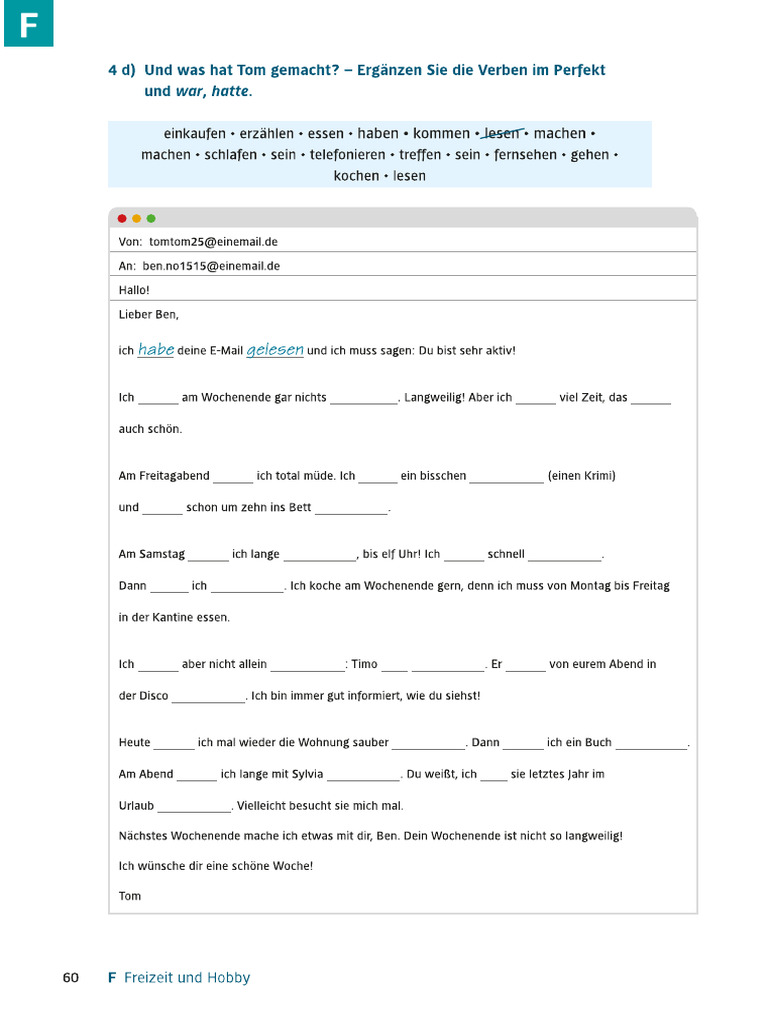 Perfekt - Text Mit Lücken | PDF