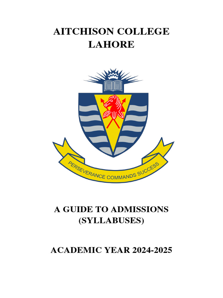 Syllabus Admission Testing Guide 2024 25 v2 | PDF
