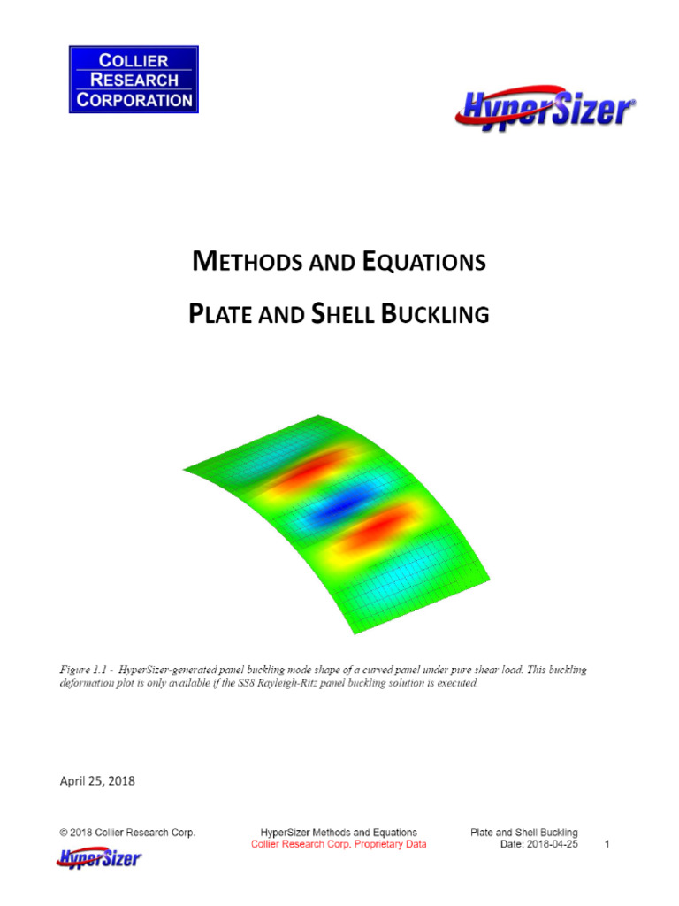 AID000 Plate and Shell Buckling Equations - HME | PDF