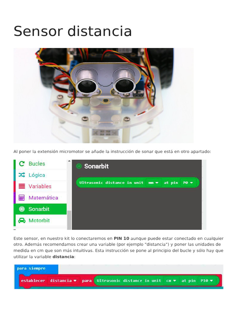 Sensor Distancia | PDF