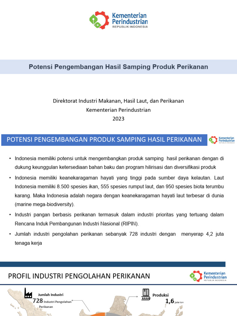 Potensi Pengembangan Hasil Samping Produk Perikanan - Kementerian ...