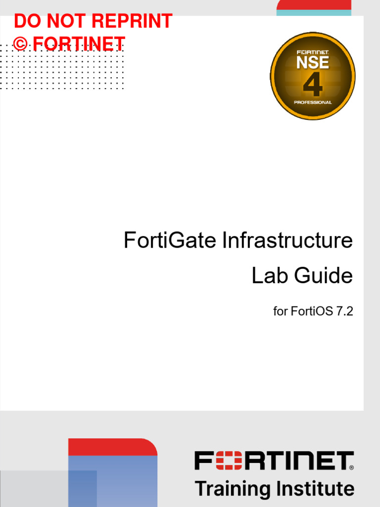 Fortinet Fortigate Infrastructure Lab Guide For Fortios 72 | PDF ...
