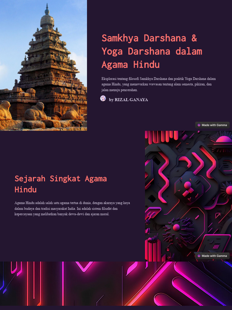 KLP 2 Samkhya Darshana and Yoga Darshana Dalam Agama Hindu | PDF