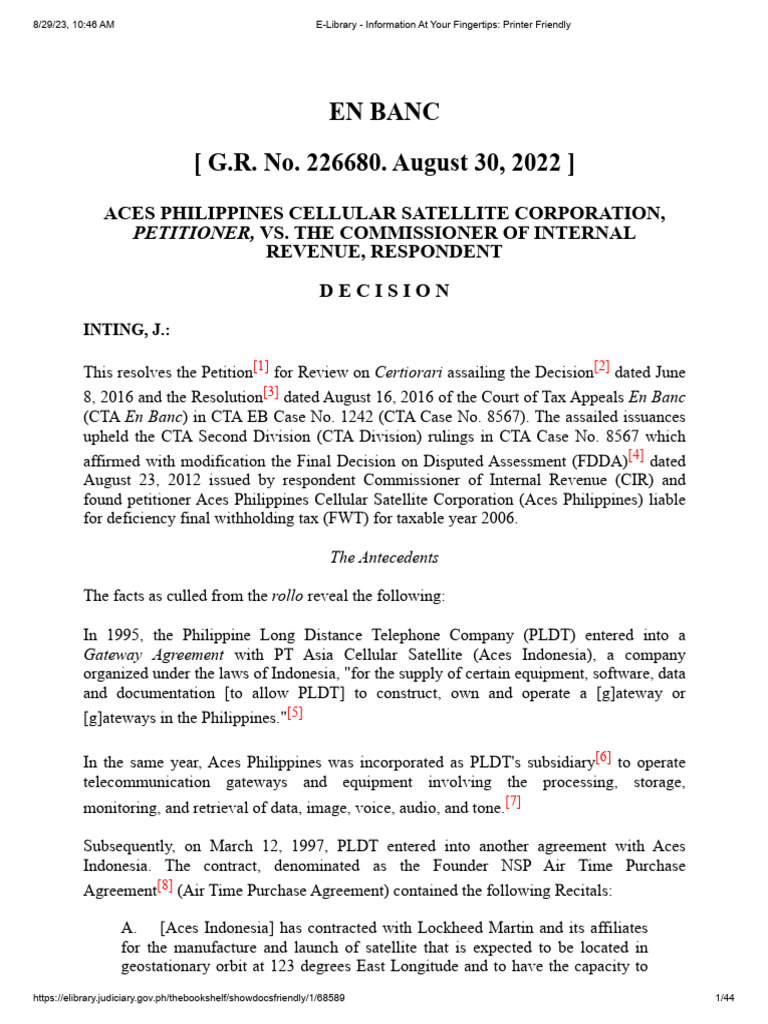 7) Aces Philippines Cellular Satellite Corp., V. CIR, G.R. No. 226680 ...