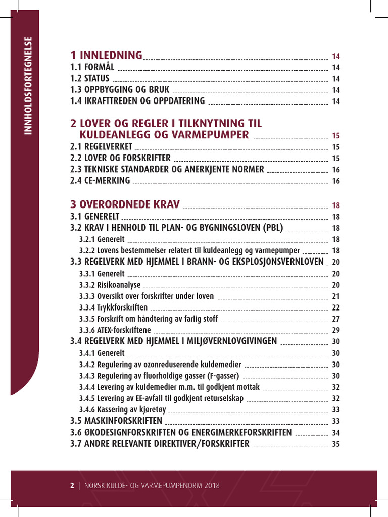Kulde Og Varmepumpenorm 2018 | PDF
