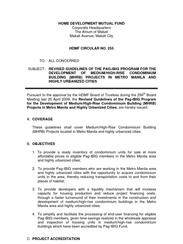 HDMF Circular 255 | PDF | Mortgage Loan | Interest