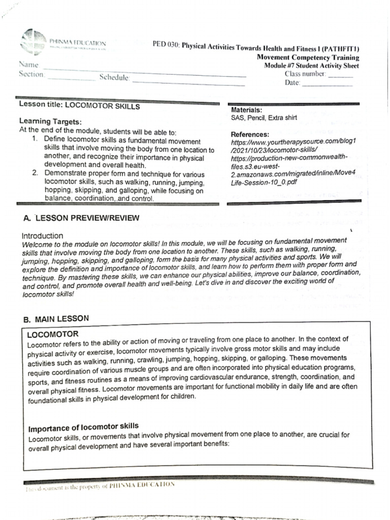 PED 030-Module 7 | PDF