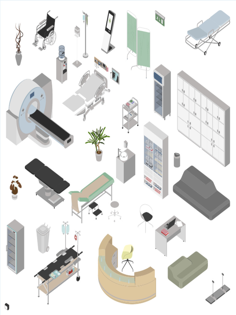 Axonometric Furniture Hospital | PDF