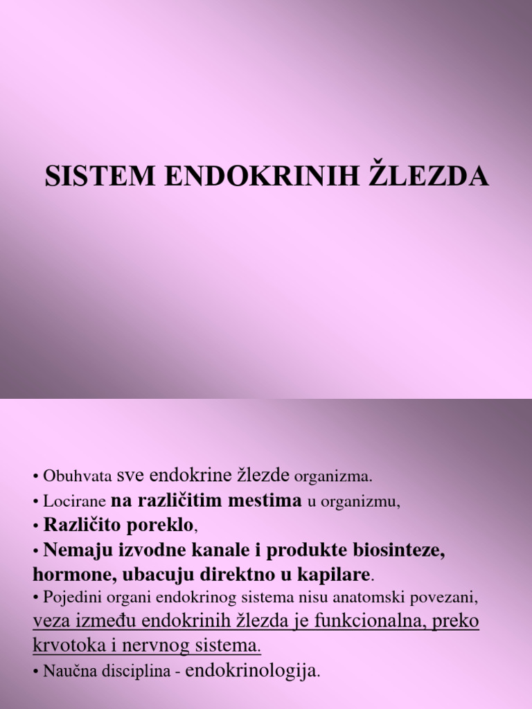 Endokrine Zlijezde | PDF