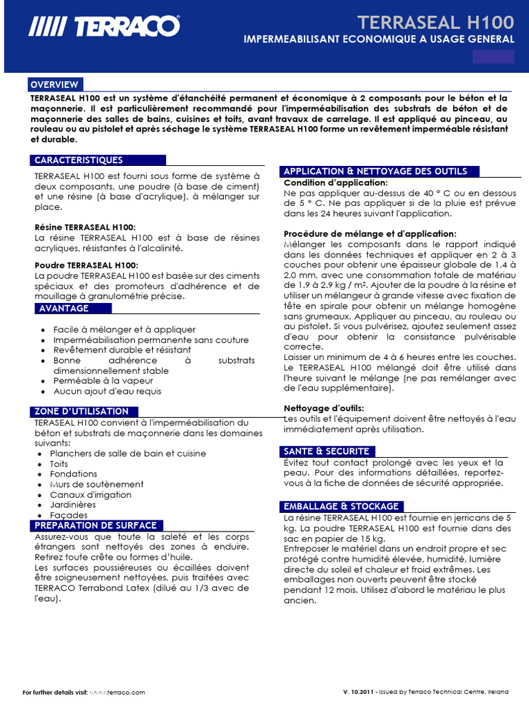 Terraseal H100 (2) (1) | PDF