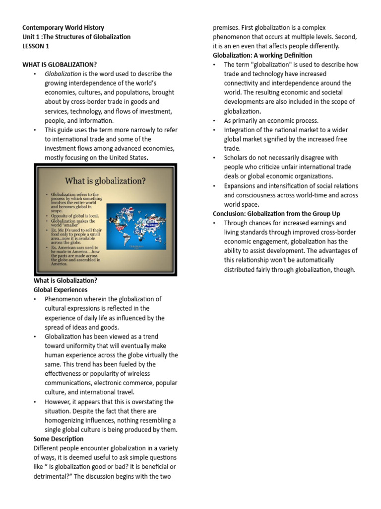 Contemporary World History | PDF