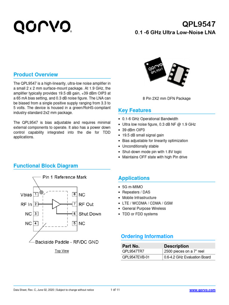 QPL9547 Data Sheet | PDF | Printed Circuit Board | Electrical Engineering