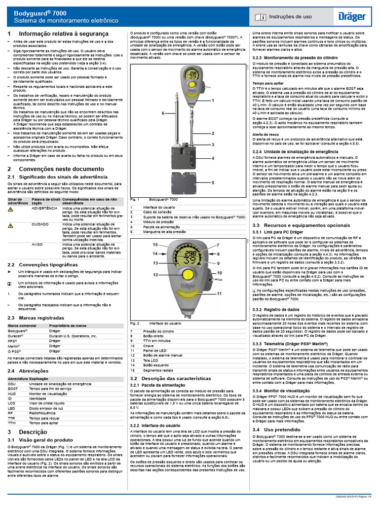 Bodyguard 7000 Ifu 3362043 PT BR | PDF