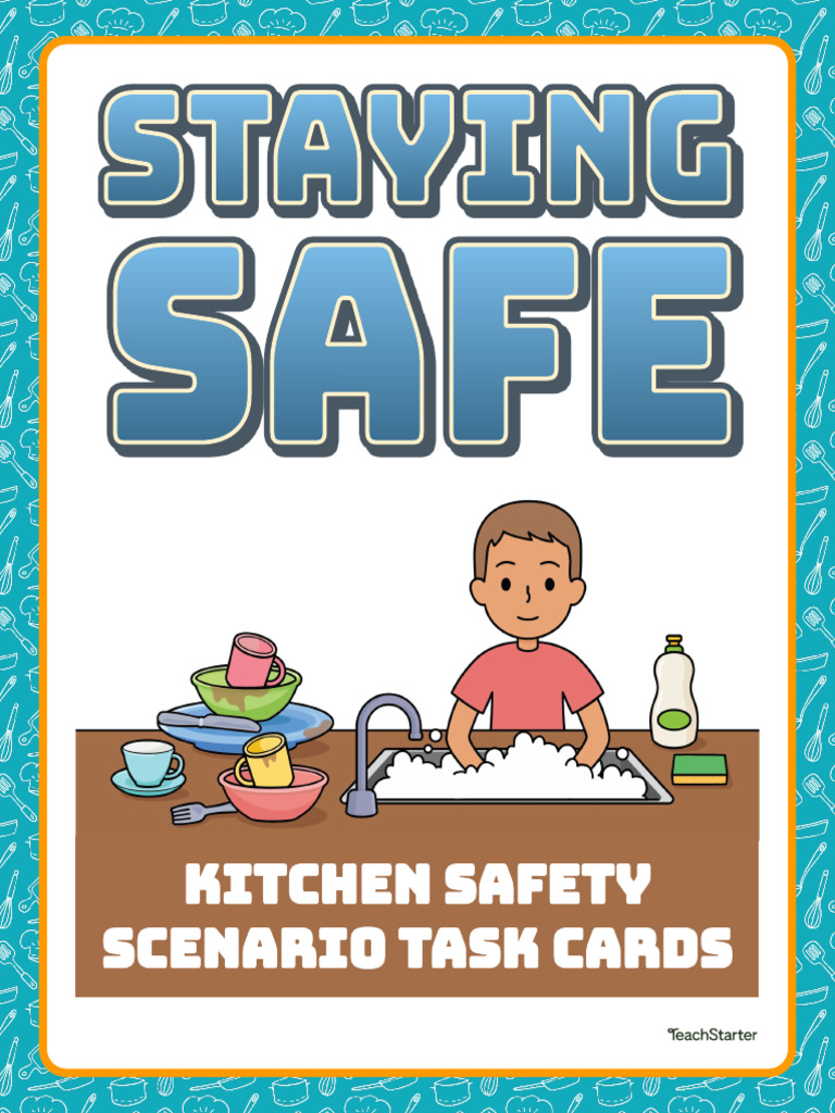 KitchenSafetyforKidsLifeSkillsActivityCardsPrintablePDF | PDF | Kitchen ...
