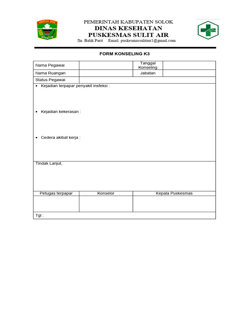 1.3.6. D FORM KONSELING K3 | PDF