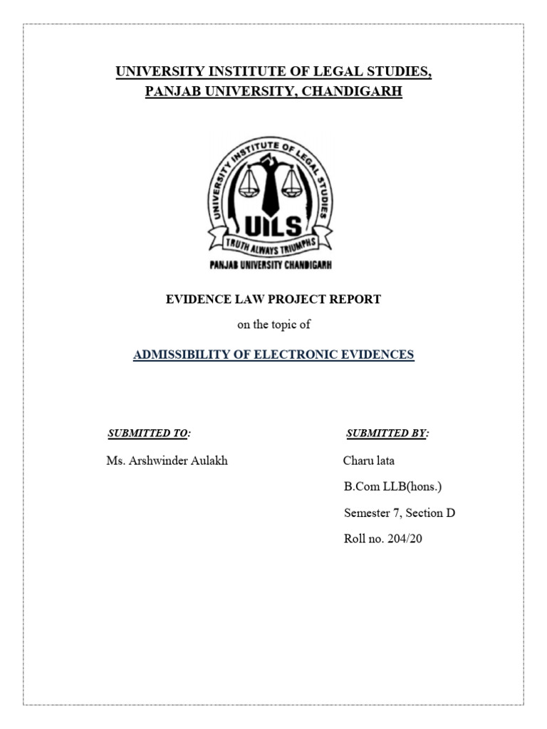 204 Section D Charu EVIDENCE | PDF