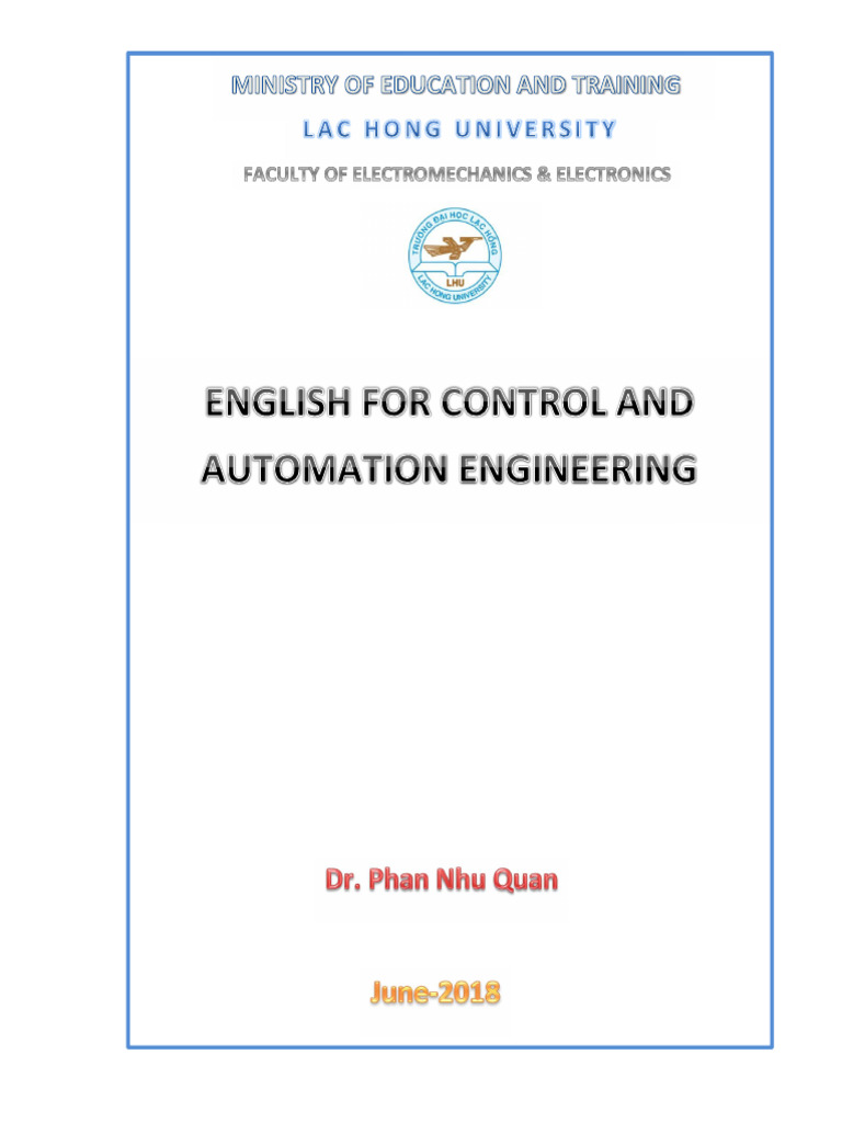 English For Control and Automation Engineering v1 | PDF | Electric ...