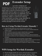 Accessing Wavlink Extender Setup Guide | PDF | Wi Fi | Computer Network