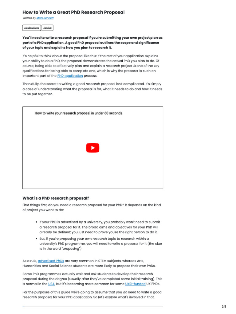 PHD Research Proposal | PDF