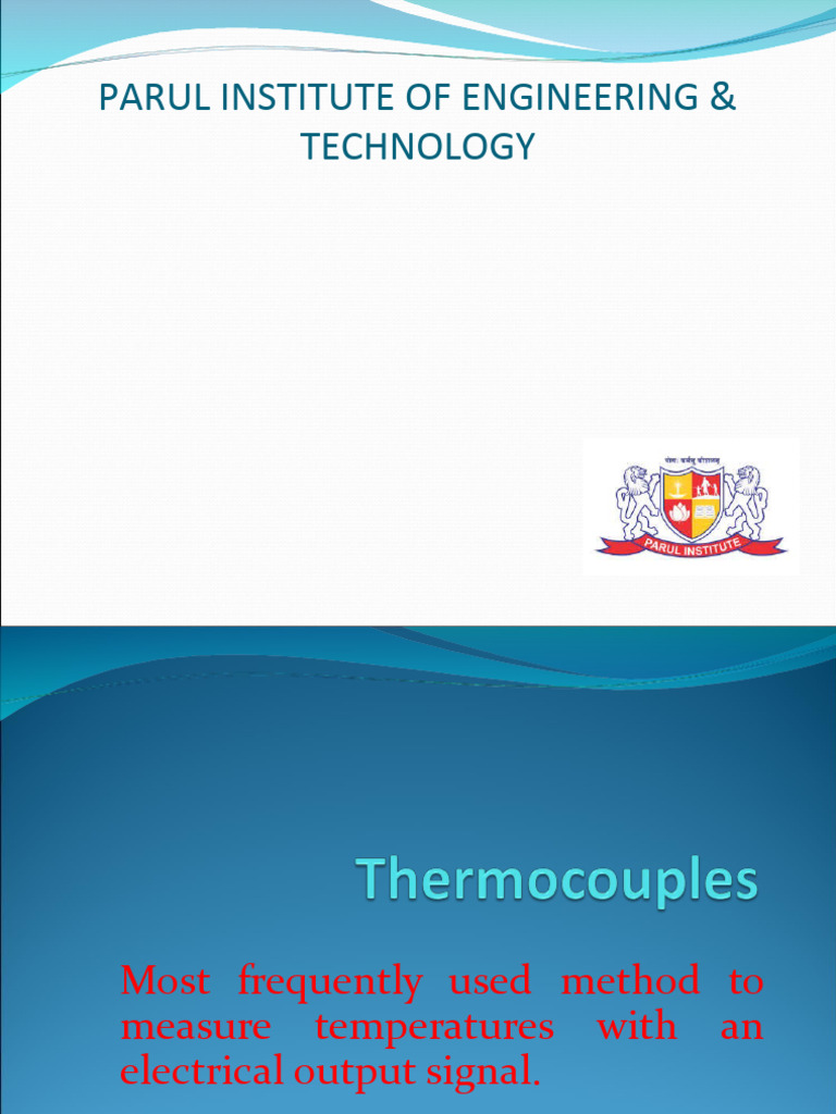 Thermocouples | PDF | Thermocouple | Materials